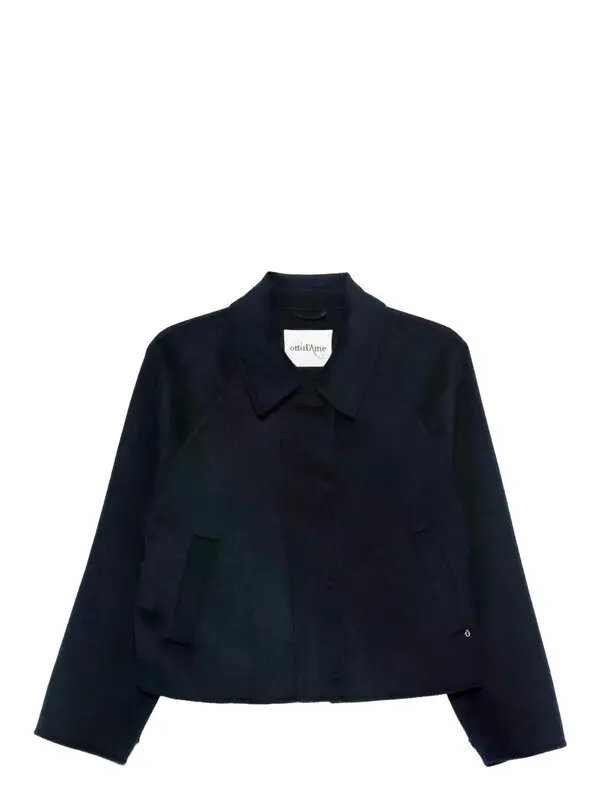 OTTOD'AME Raglan-sleeve Short Jacket - Blue