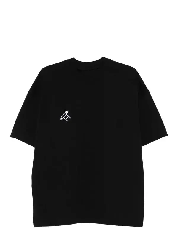 HAMZA Pin-detail T-shirt - Black