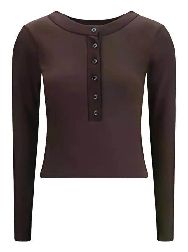 Citizens Of Humanity Ribbed Long-sleeve Top - Brown