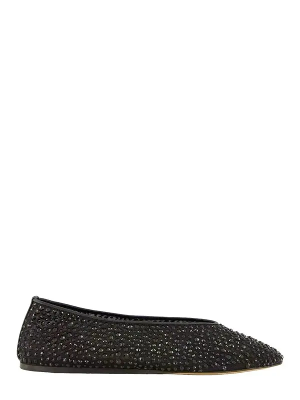 Le Monde Beryl Luna Crystal-embellished Ballet Flats - Black
