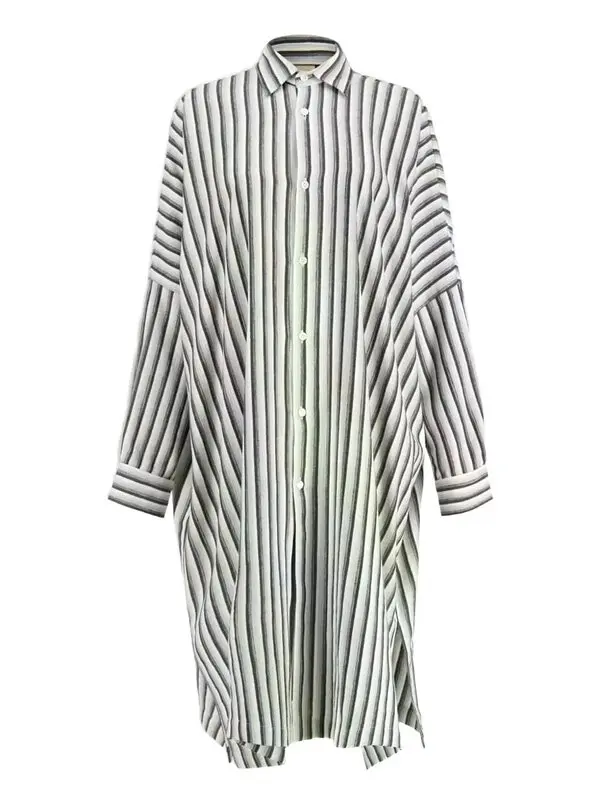MARRAKSHI LIFE Striped Long-sleeve Shirt - White