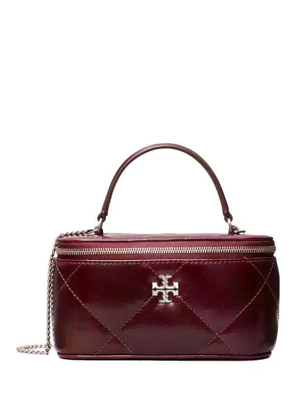 Tory Burch Kira Quilted Top-handle Mini Bag - Red
