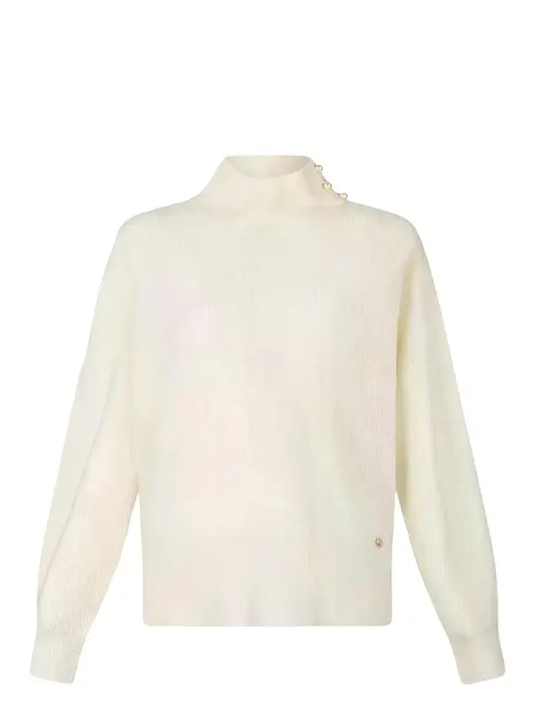 Liu Jo Pearl Embellished Sweater - Neutrals