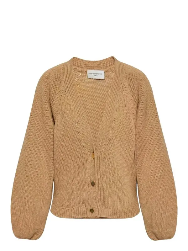 Officine Générale Balloon-sleeve Cardigan - Neutrals