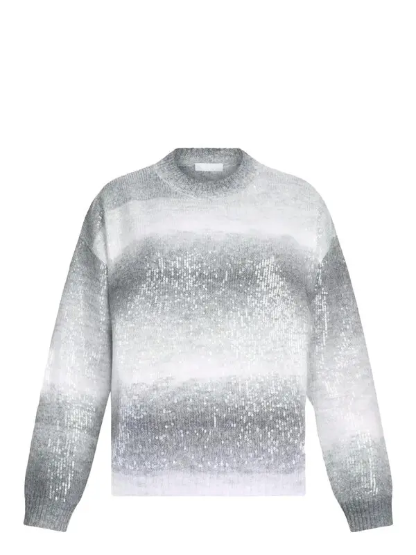 Liu Jo Ombre Sequin Embellished Sweater - Grey