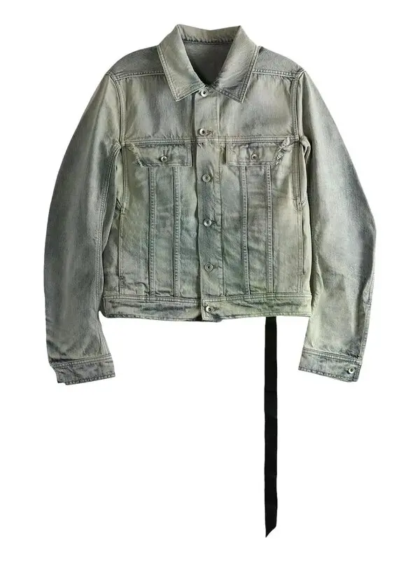 Rick Owens Cotton Denim Jacket - Grey