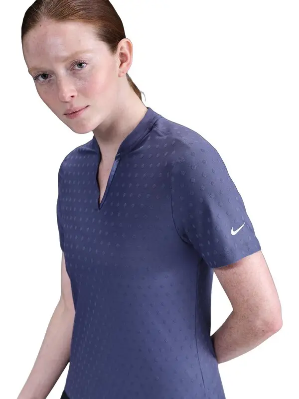 Nike Tour Dri-fit Short-sleeve Blade Jacquard Golf Polo - Purple