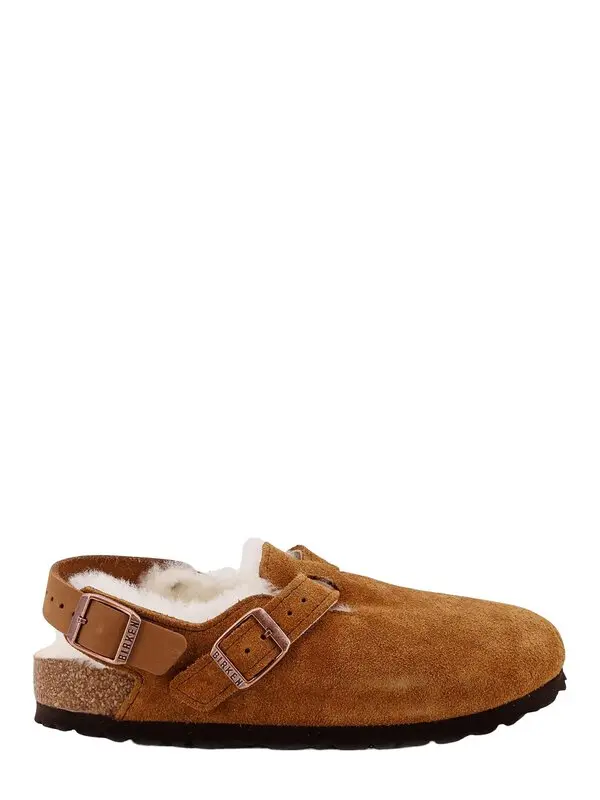 BIRKENSTOCK Tokio Inside Shearling Suede Mule - Brown