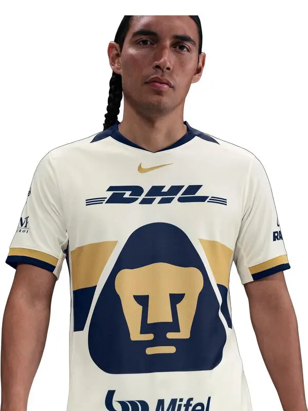 Nike Pumas Unam 2025/26 Stadium Home Dri-fit Soccer Replica Jersey - White