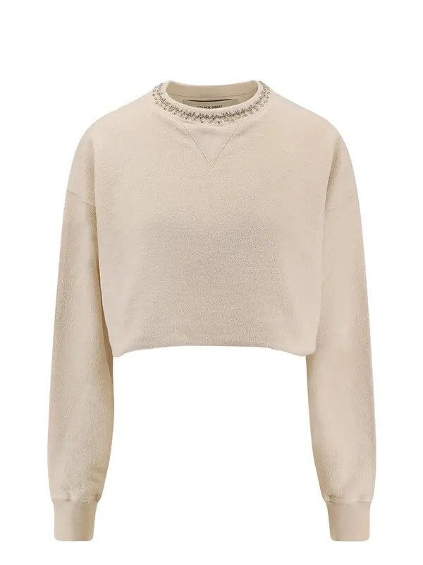 Golden Goose Nives Cotton Sweatshirt - White