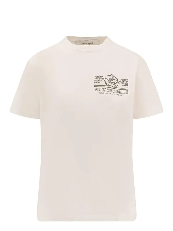 GOLDEN GOOSE Regular Cotton T-shirt - White