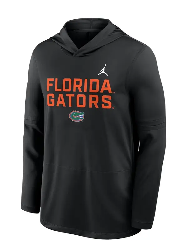 JORDAN Florida Sideline Dri-fit College Long-sleeve Hooded Top - Black