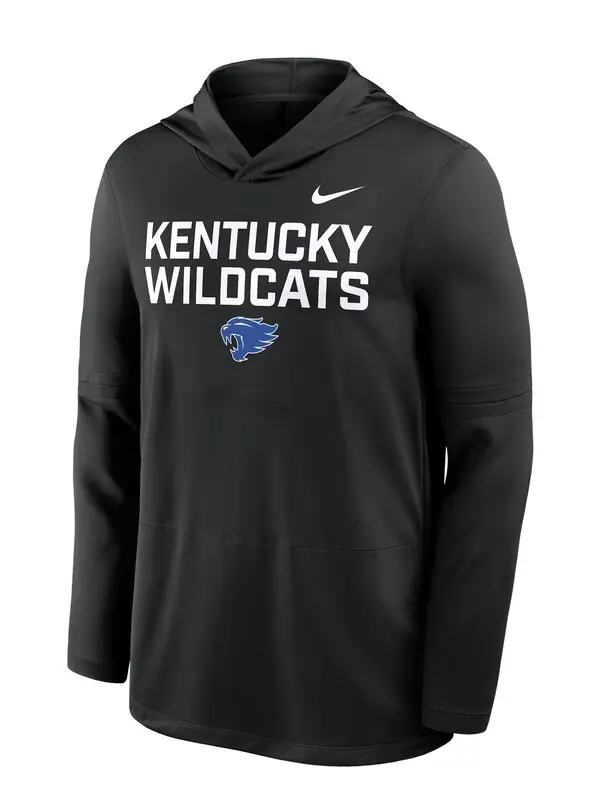 Nike Kentucky Sideline Dri-fit College Long-sleeve Hooded Top - Black