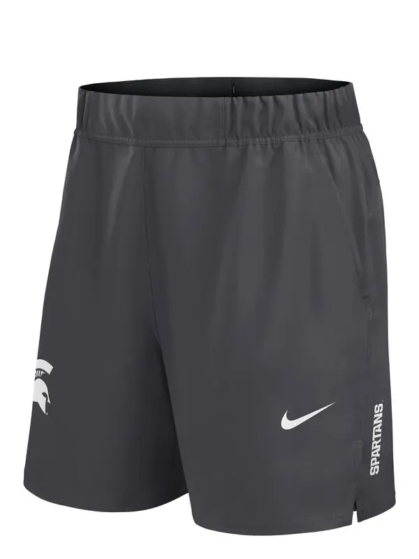 Nike Michigan State Primetime Victory Primary Logo College Shorts - Grey