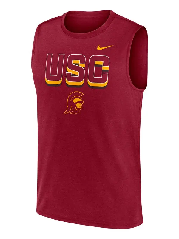 Nike Usc Primetime Legend Tricode Dri-fit College Muscle Tank Top - Red
