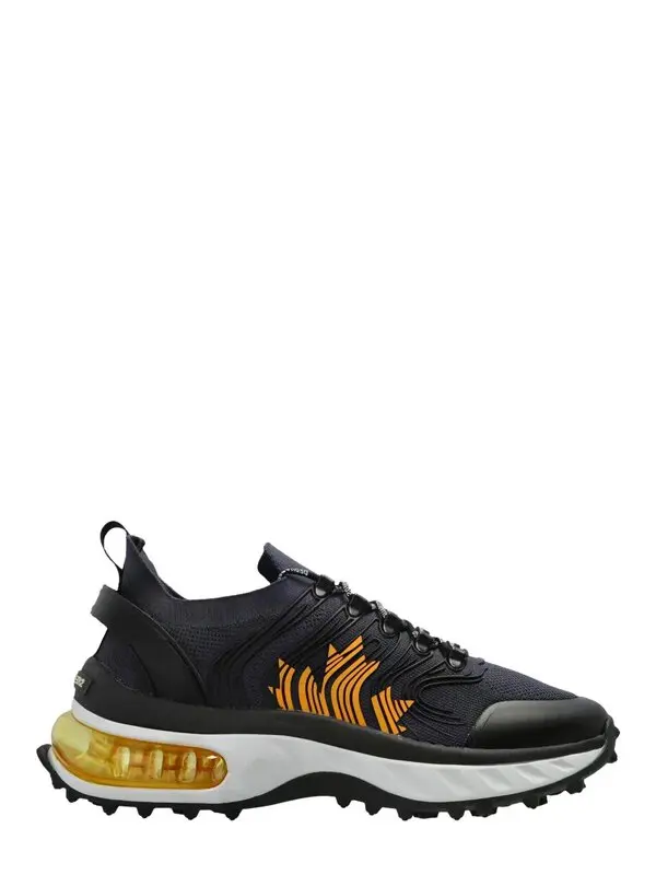 Dsquared2 Wave-patterned Low-top Sneakers - Black