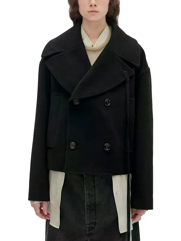 ANN DEMEULEMEESTER Long-sleeves Jacket - Black