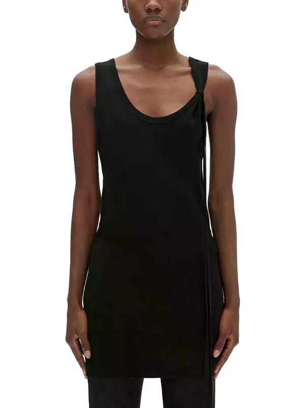 ANN DEMEULEMEESTER Seva Sleeveless T-shirt - Black