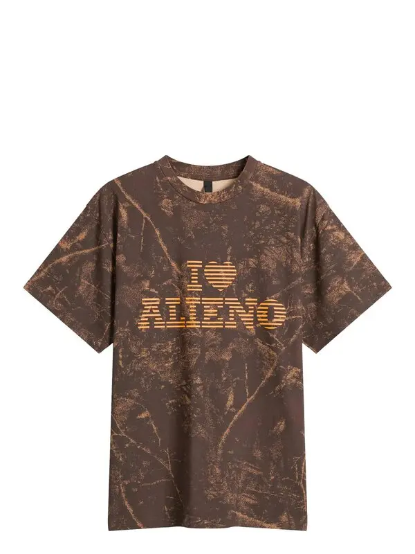 NO PROBLEMO I Love Alieno Camo T-shirt - Multi