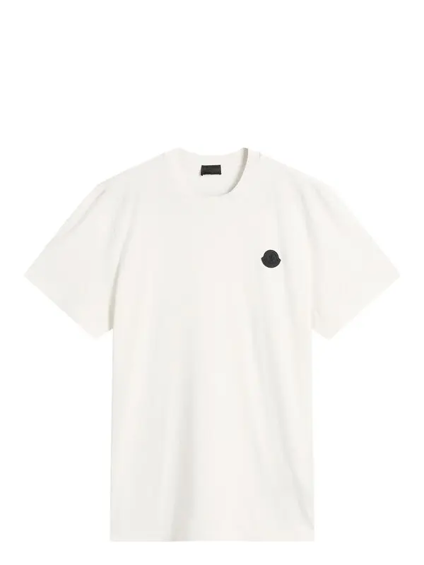 Moncler Short Sleeve Cotton T-shirt - White