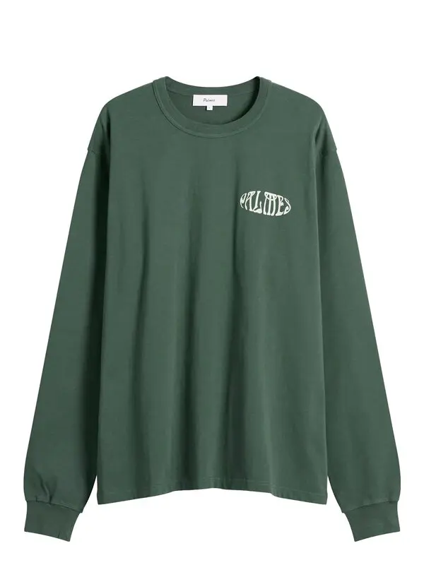 PALMES Angels Long Sleeve T-shirt - Dark Green