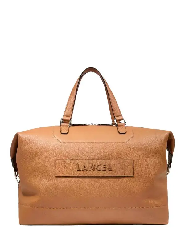 LANCEL Ninon Logo-patch Leather Holdall - Neutrals