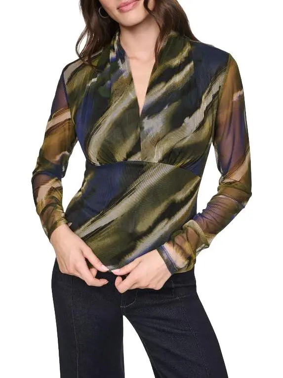 Dkny Long-sleeve Mesh Shirt - Brushed