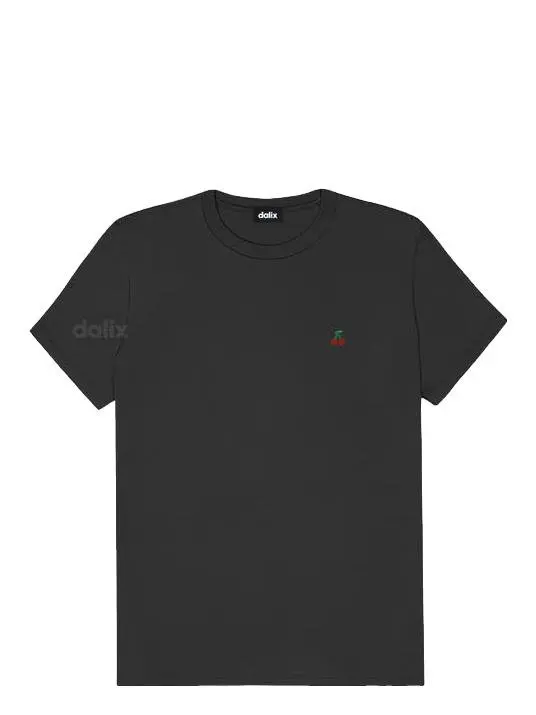 DALIX Lil Cherry Jersey Tee - Dark Gray