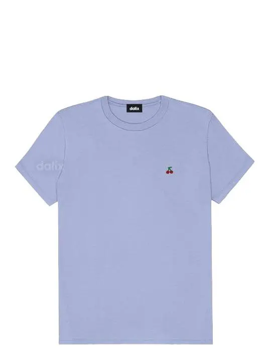 DALIX Lil Cherry Jersey Tee - Lavender Blue