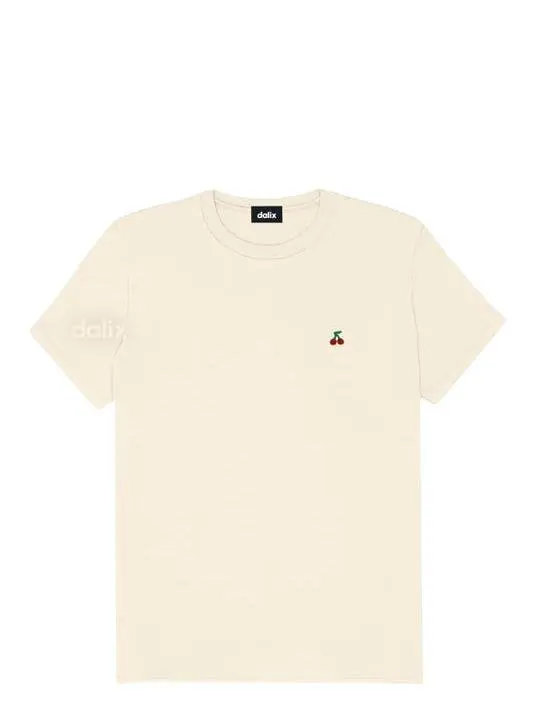 DALIX Lil Cherry Jersey Tee - Natural