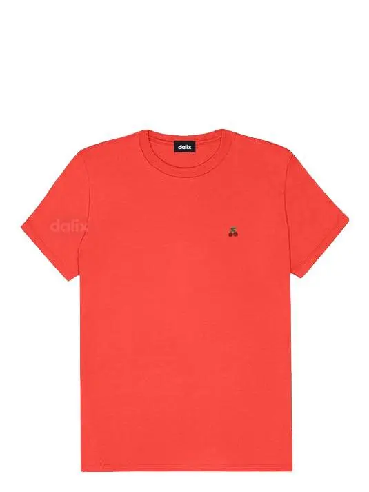 DALIX Lil Cherry Jersey Tee - Poppy Red