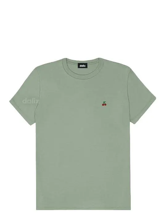 DALIX Lil Cherry Jersey Tee - Sage