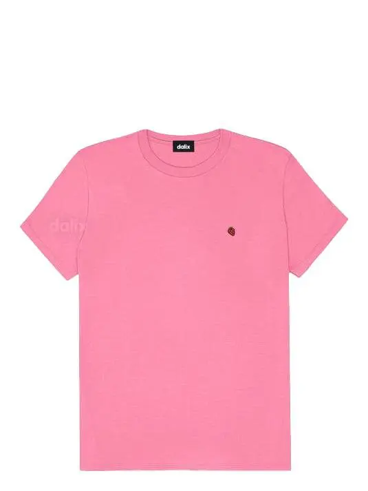 DALIX Lil Strawberry Jersey Tee - Charity Pink