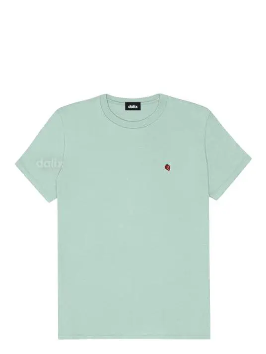 DALIX Lil Strawberry Jersey Tee - Dusty Blue