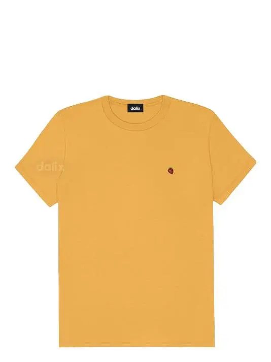 DALIX Lil Strawberry Jersey Tee - Mustard