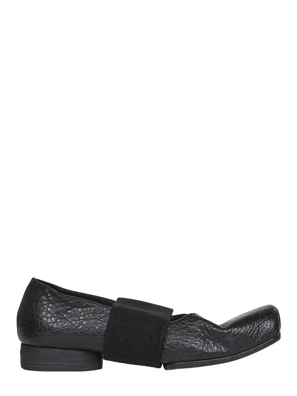 UMA WANG Ballet Flats With Elastic Band - Black