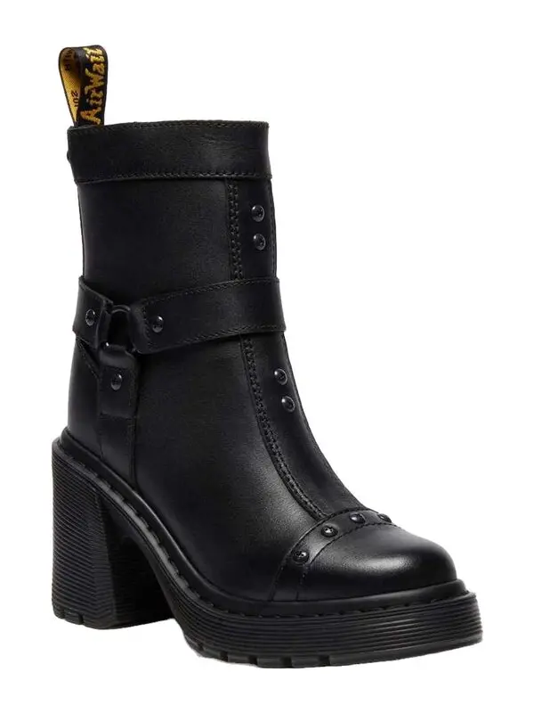 Dr. Martens Spence Harness Heeled Boots - Black
