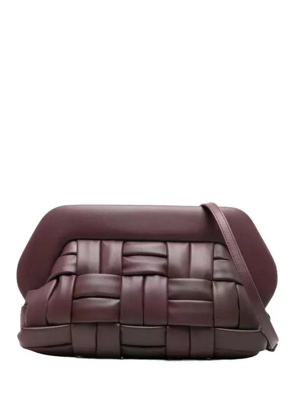 THEMOIRE Bios Woven Clutch Bag - Purple
