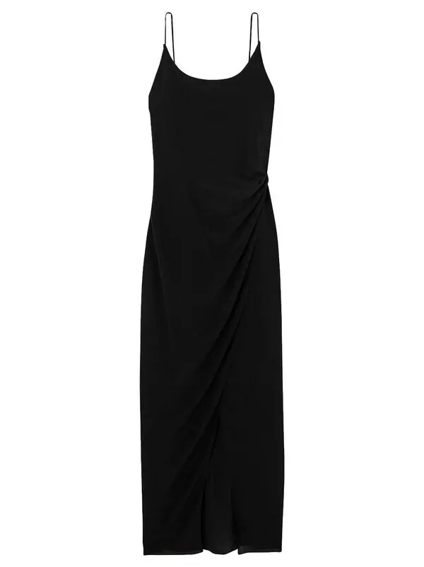 PETAR PETROV California Dreamin Silk-satin Gown - Black