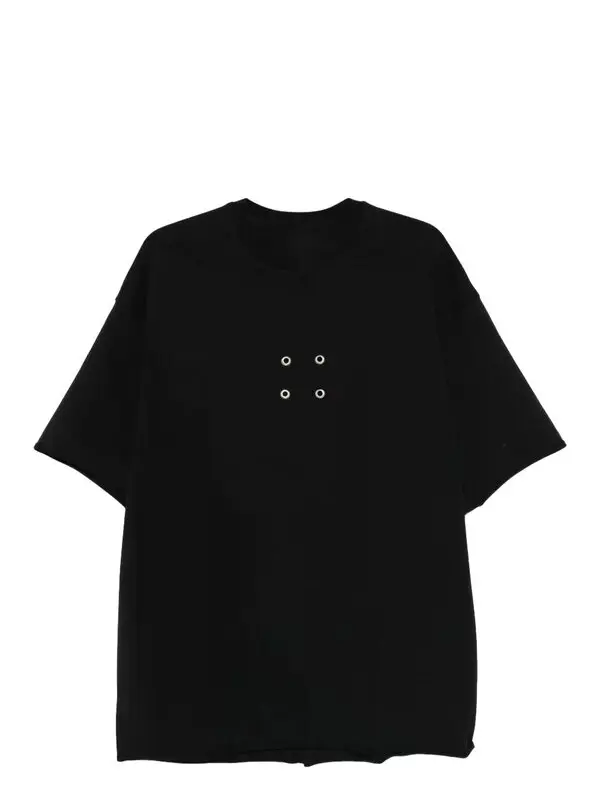 HAMZA Oversized Ii Eyelet-detail T-shirt - Black