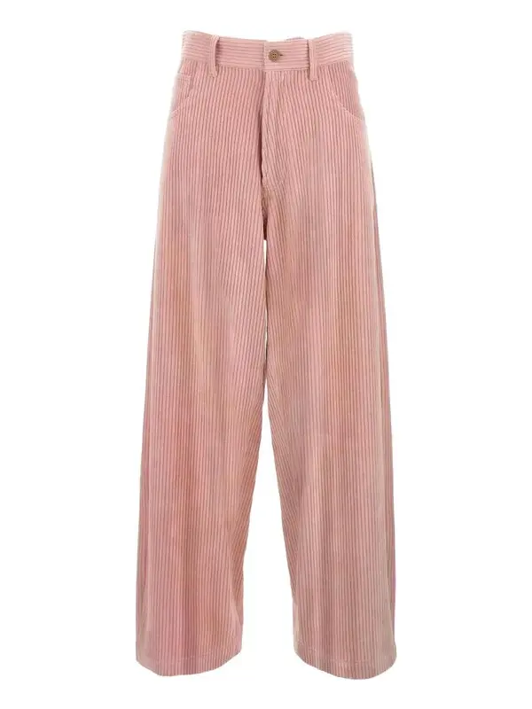 MAISON JEJIA Corduroy Wide Leg Trousers - Pink