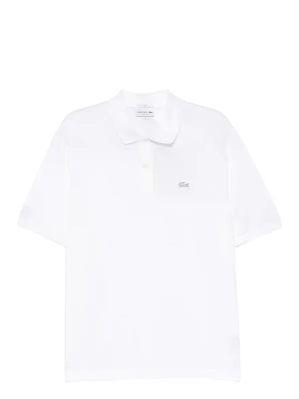 Lacoste Logo-embroidered Polo Shirt - White