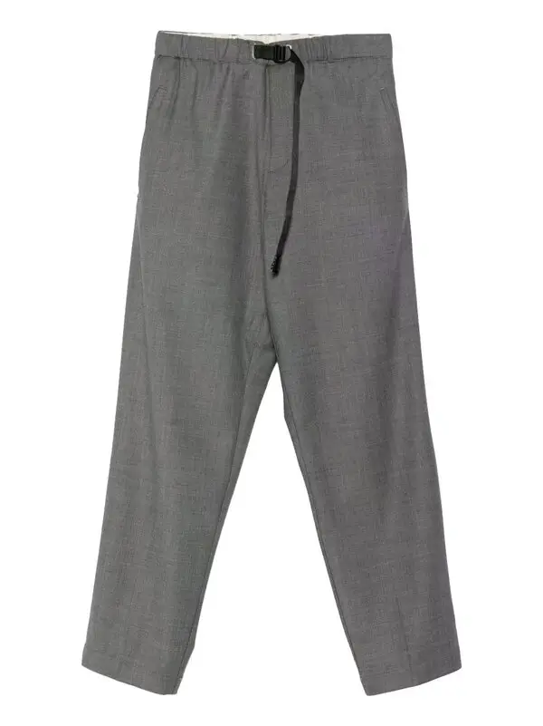 WHITE SAND Drawstring-fastening Trousers - Grey