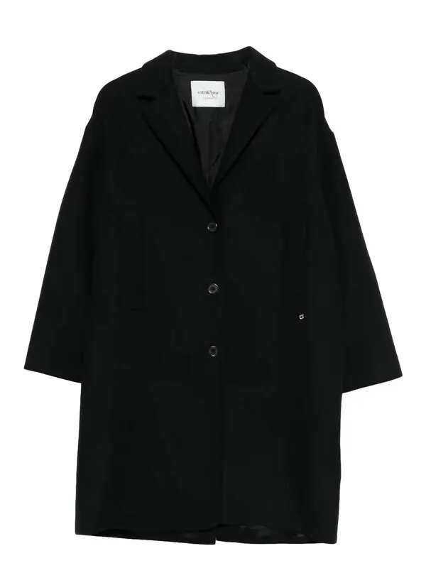 OTTOD'AME Simona Overcoat - Black