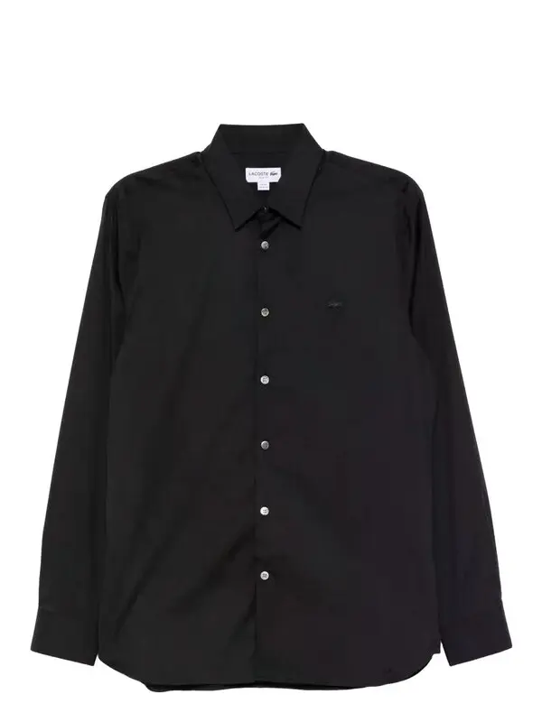 Lacoste Logo-appliqué Shirt - Black