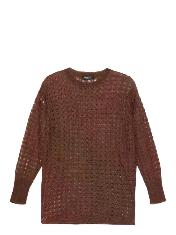 Fabiana Filippi Open-knit Sweater - Brown