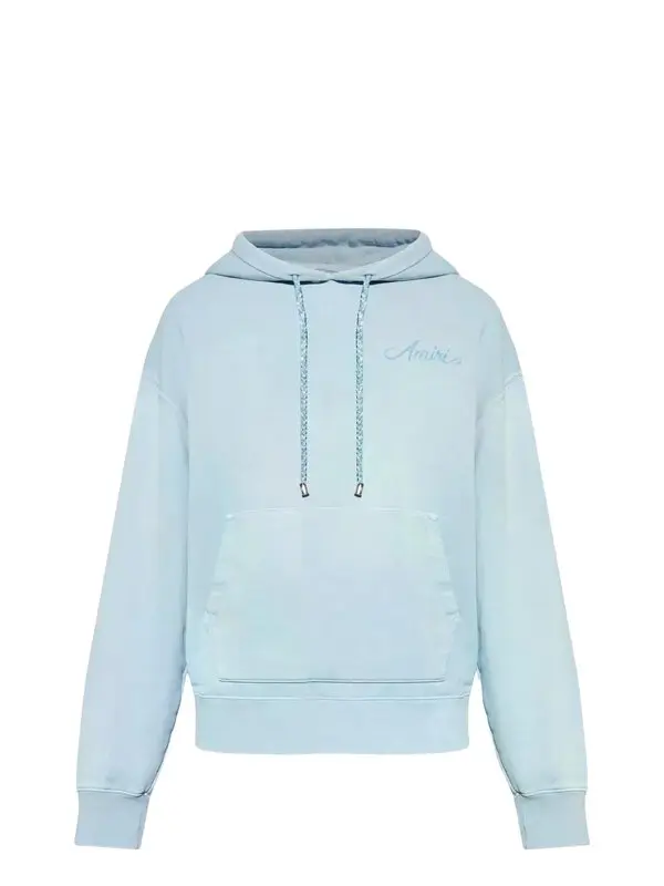 Amiri Embroidered Logo Hoodie - Blue