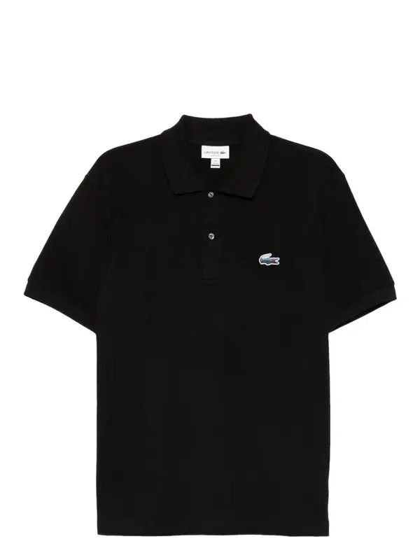 Lacoste Logo-embroidered Polo Shirt - Black