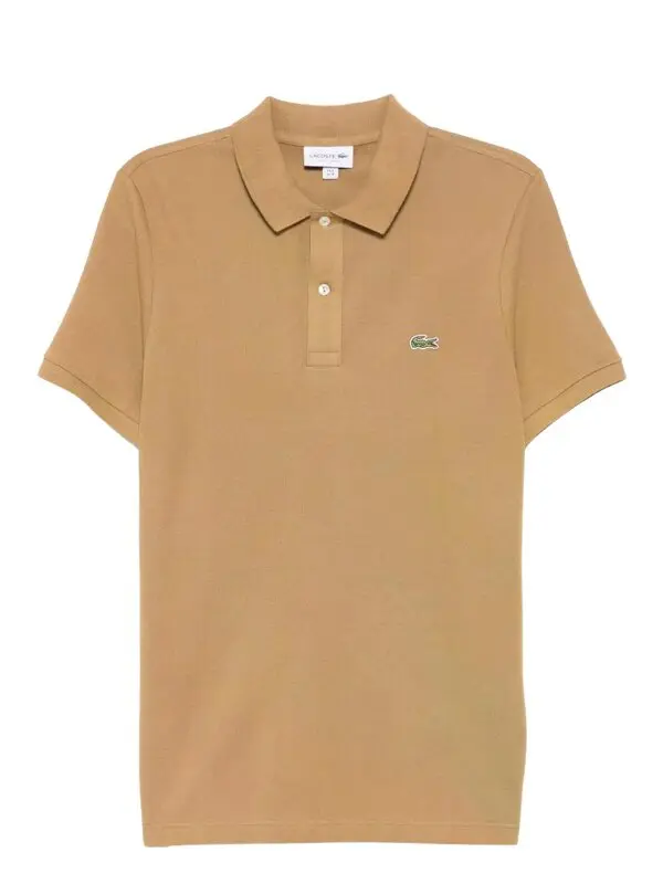 Lacoste Logo-embroidered Polo Shirt - Brown