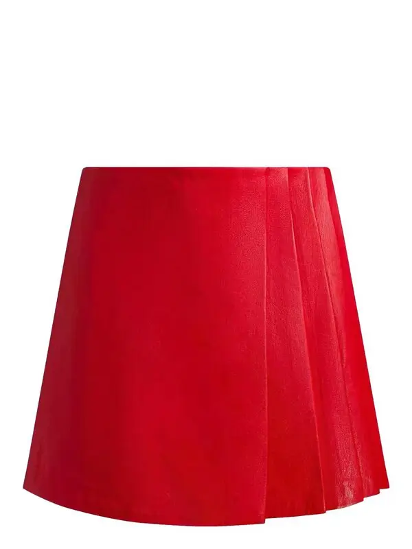 Alice + Olivia Toni A-line Mini Skirt - Red